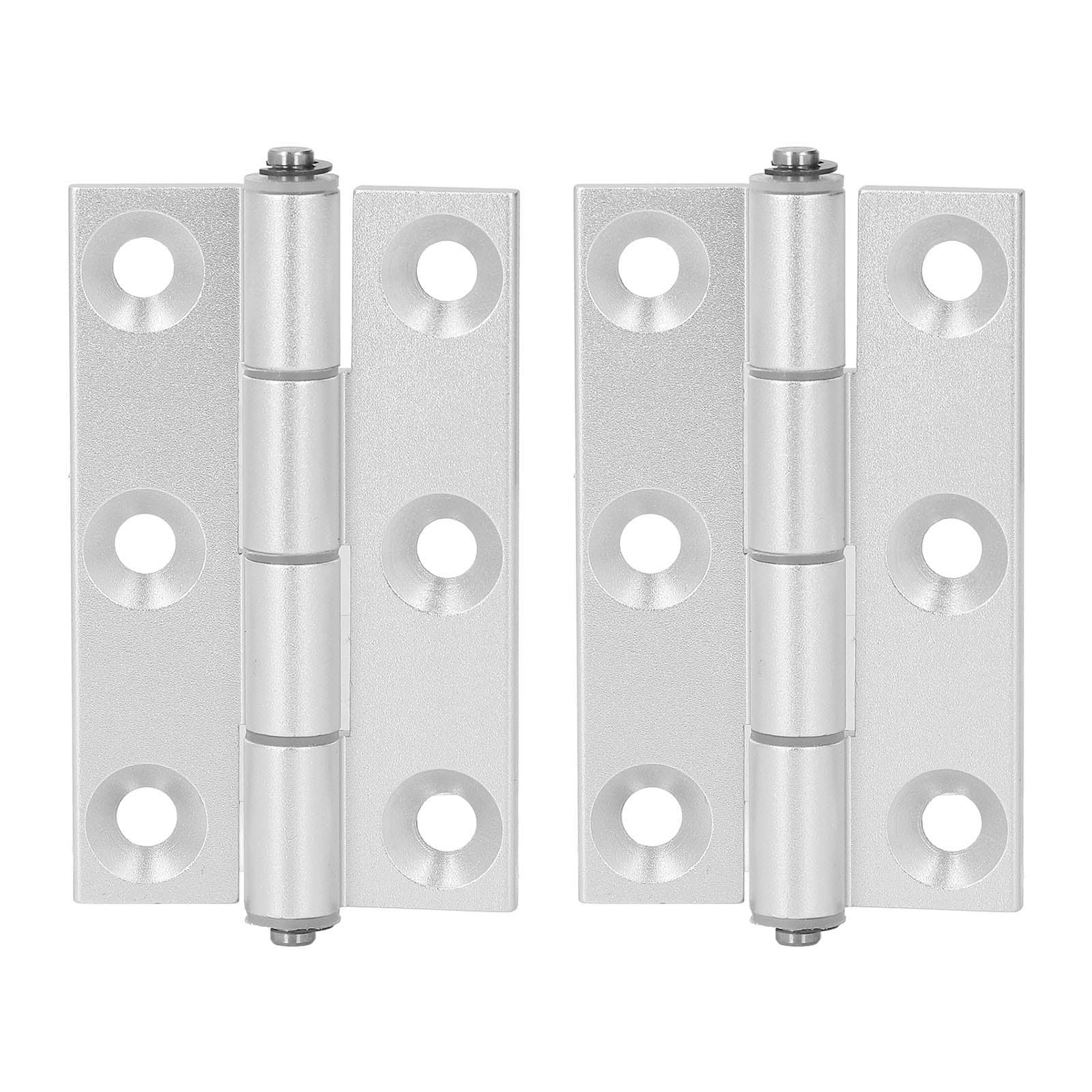 2Pcs Flat Hinge Folding Aluminum Profile Resin Bushing Axes Square Door ...