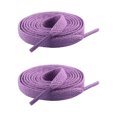 2Pcs Flat Sneaker Shoelaces 8mm Wide Polyester Colored Laces for Casual ...