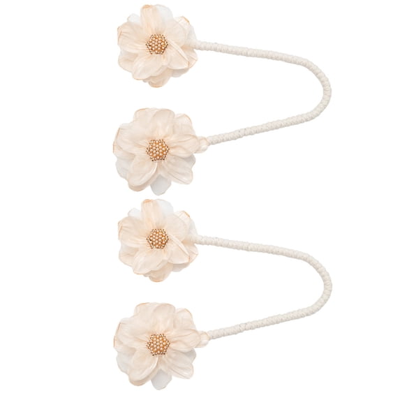 2Pcs Flexible Artificial Flower Curtain Holdback Tie Easy Installation ...
