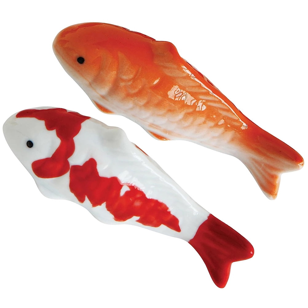 2Pcs Floating Fish Decors Ceramic Water Floating Fish Delicate Ceramic Fish Practical Fish Tank ...