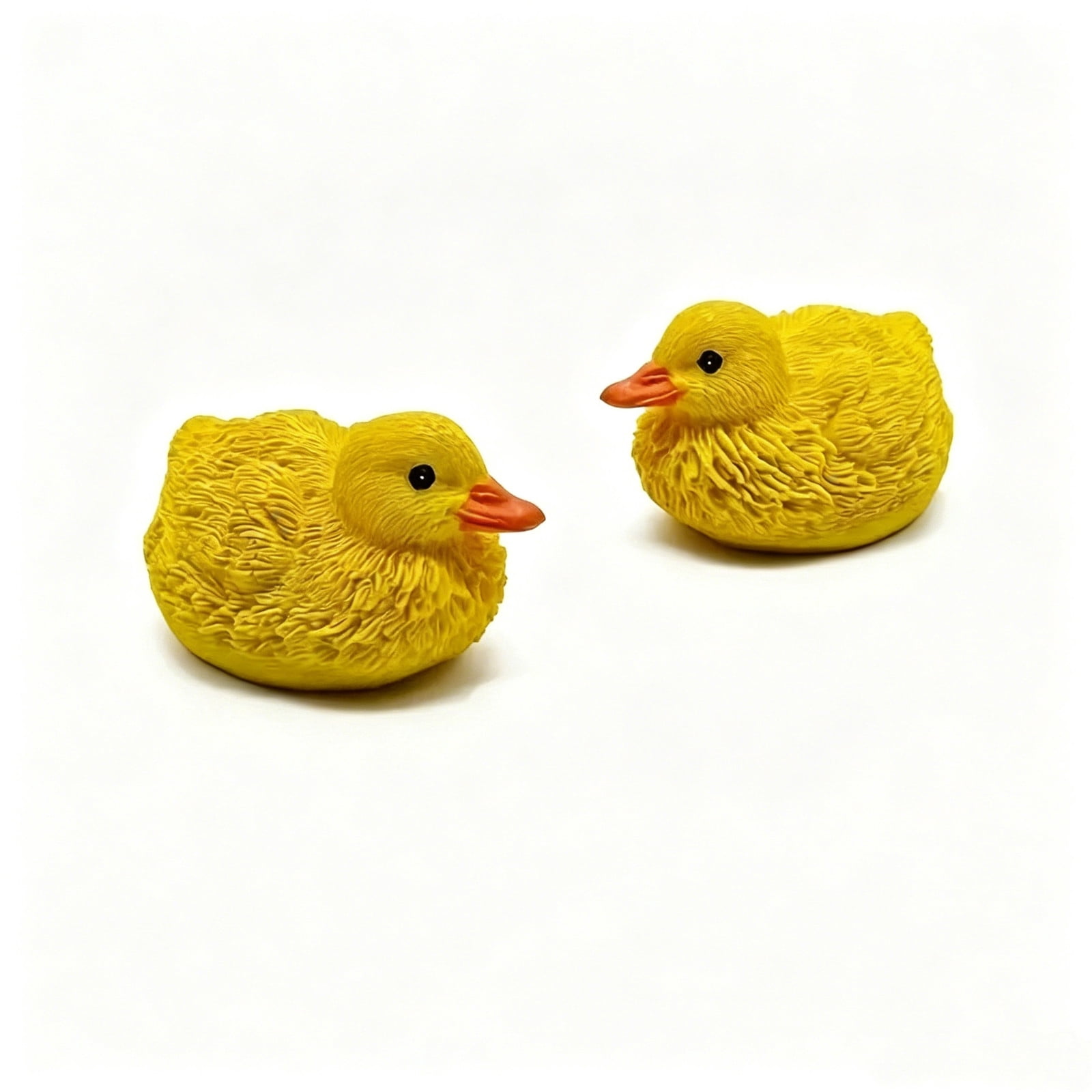 2Pcs Floating Yellow Duck Ornaments, Realistic Resin Duck Decor ...