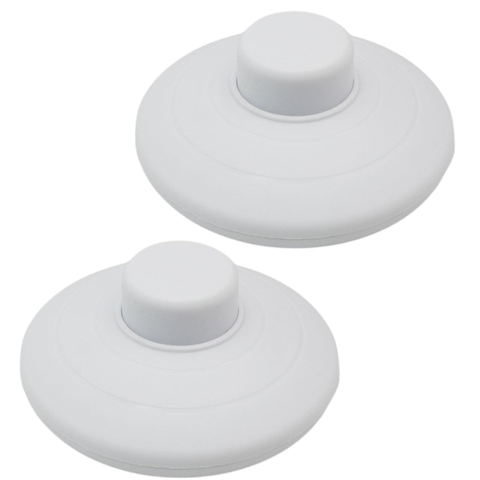 2Pcs Floor Foot Switches Round Inline Foot Pedal Lamp Switches Step on ...