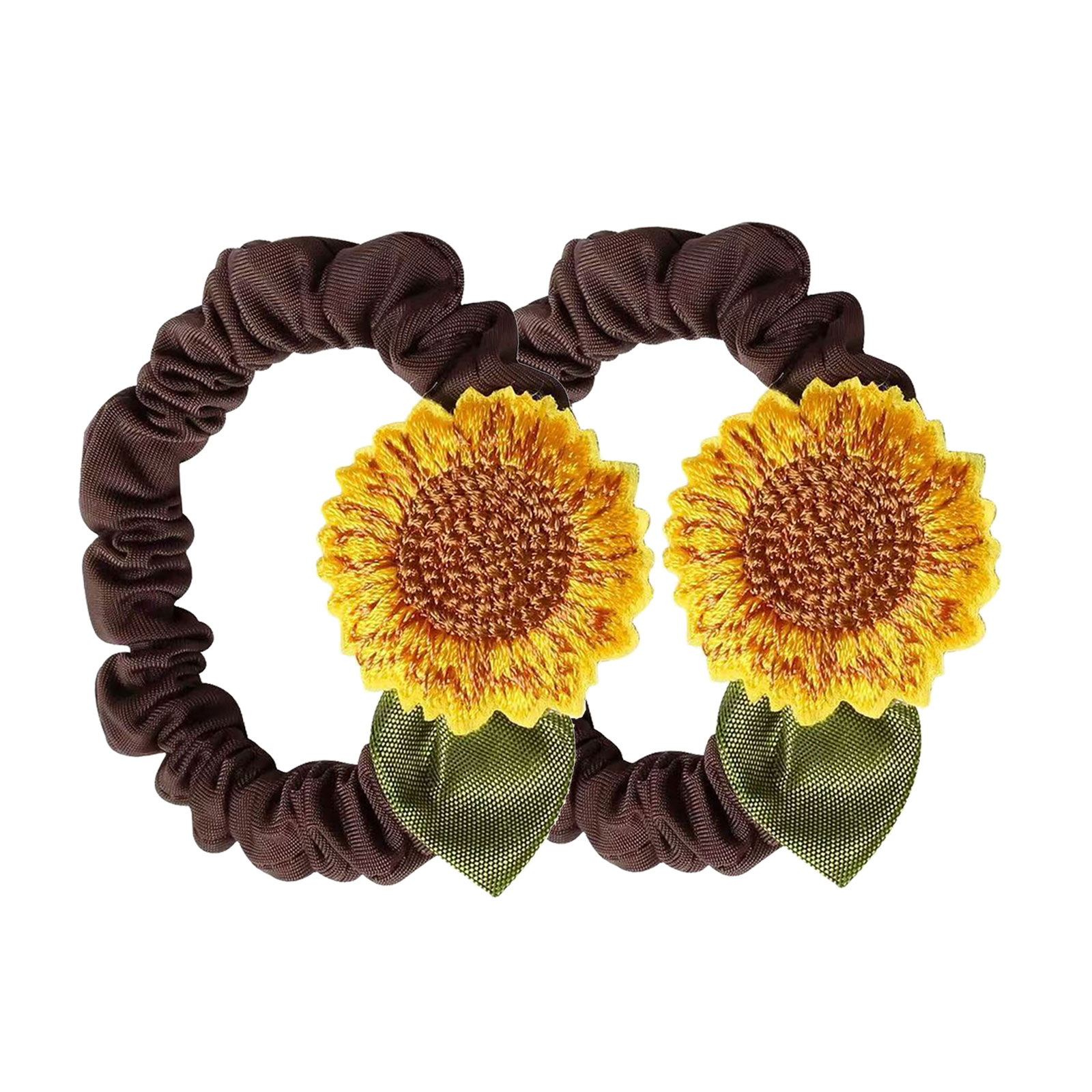 2Pcs Flower Hair Tie Elastic Practical Design Hair Clip Hair Accesories ...