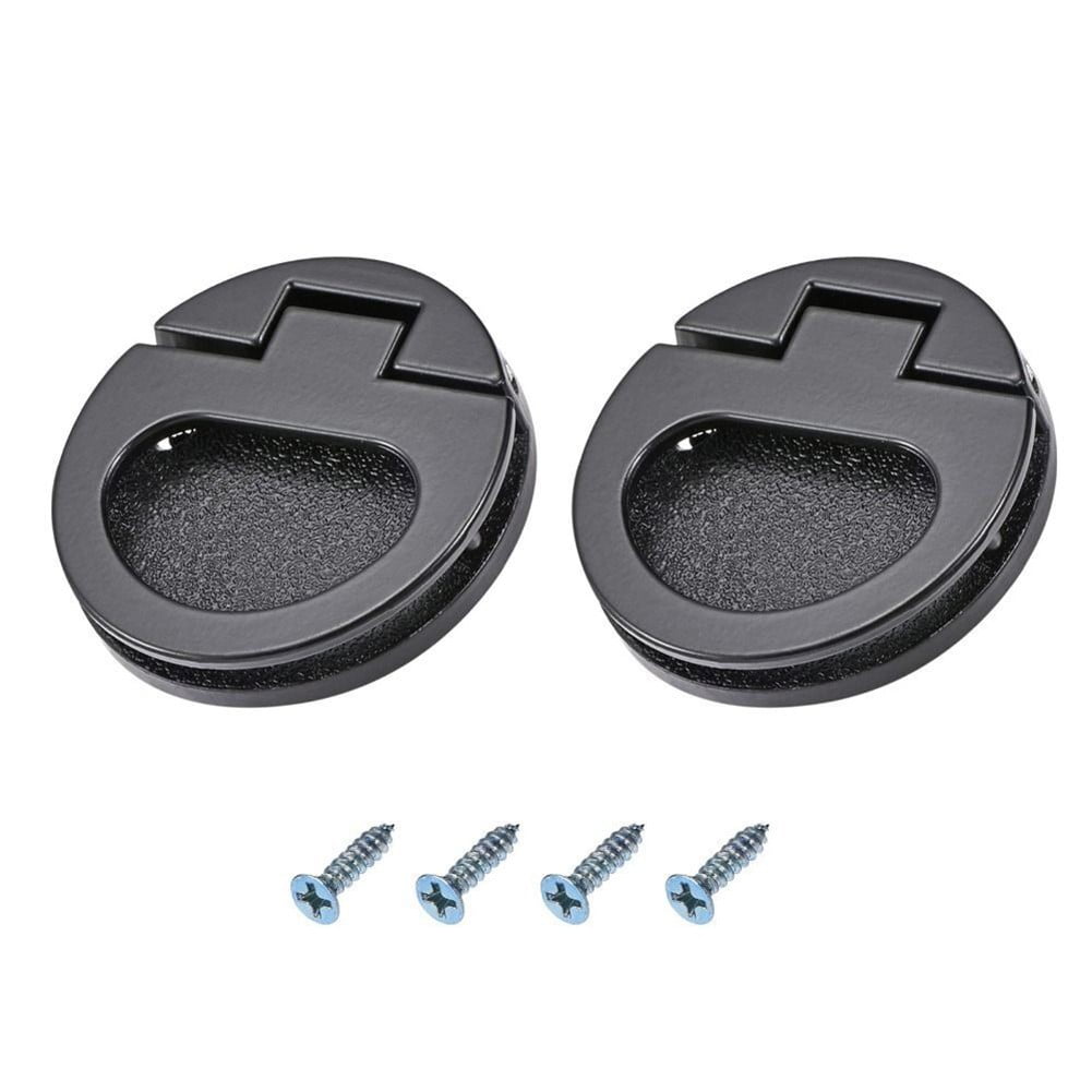 2Pcs Flush Ring Pull Handles Zinc Alloy Door Pull for Drawer Sliding ...