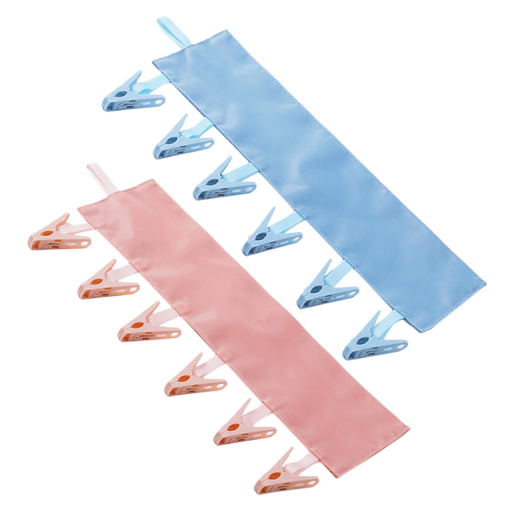 2Pcs Foldable Hangers Stable Clip Type Collapsible Hangers Socks ...