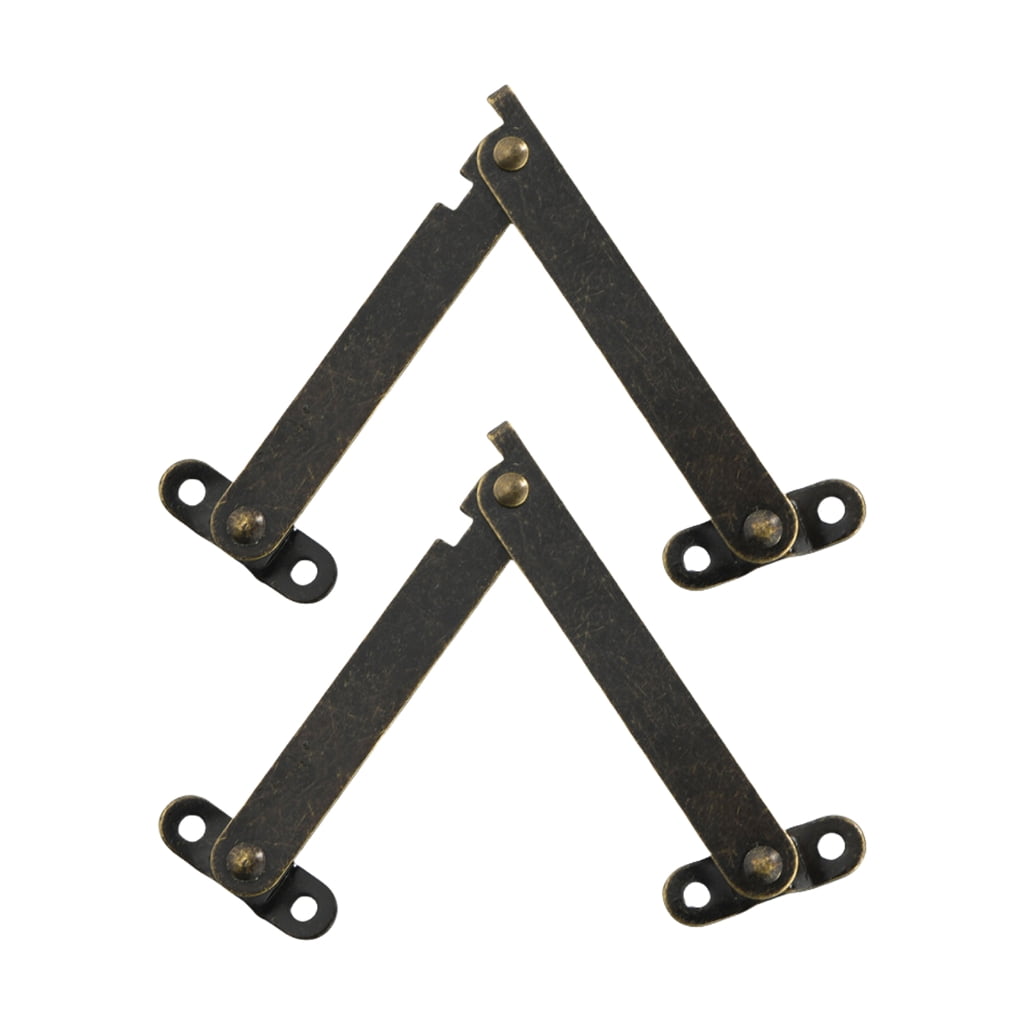 2Pcs Folding Lid Support Hinges Display Bracket Lift Up Stay Hinge ...