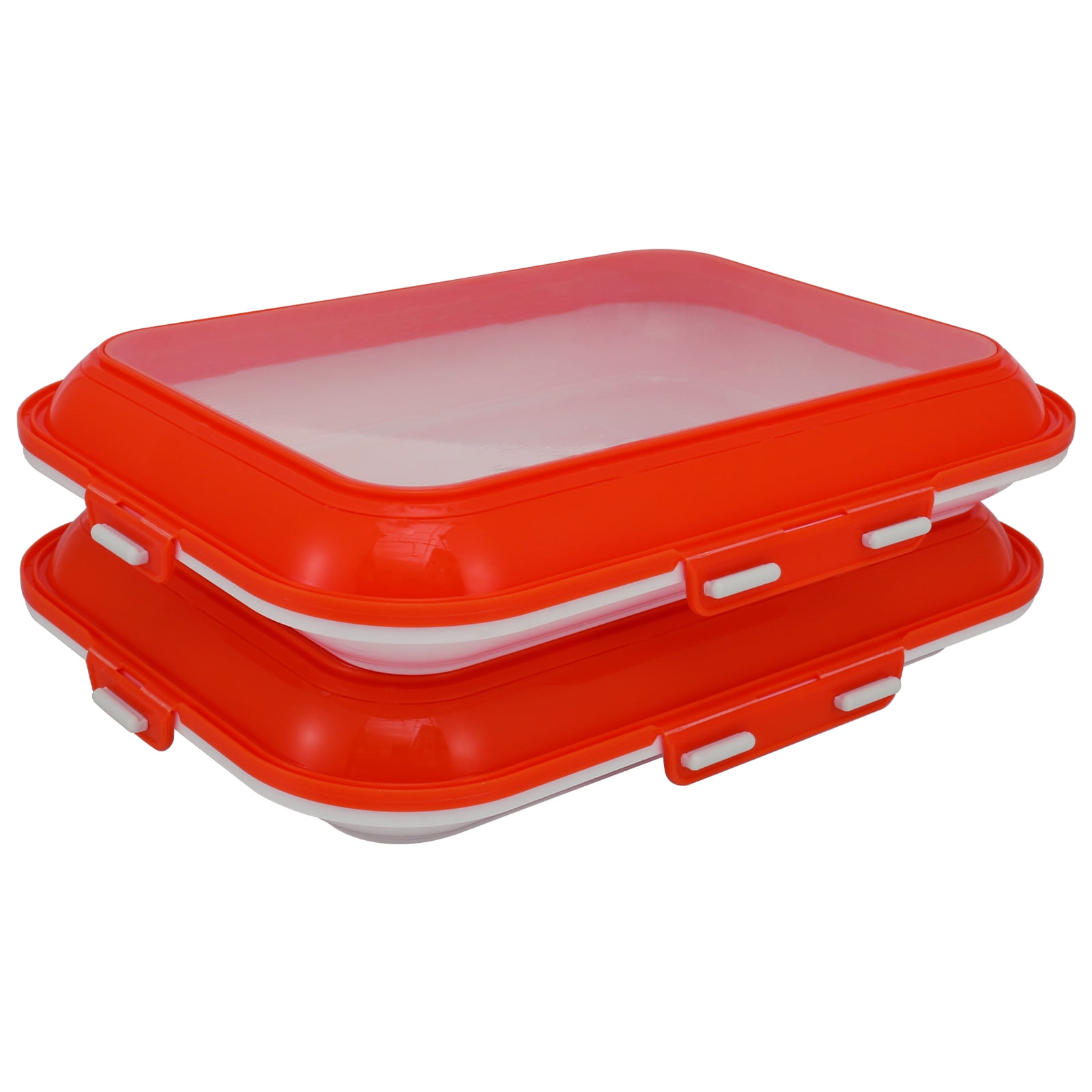 2Pcs Food Preservation Tray Portable Vacuum Food Storage Container with ...