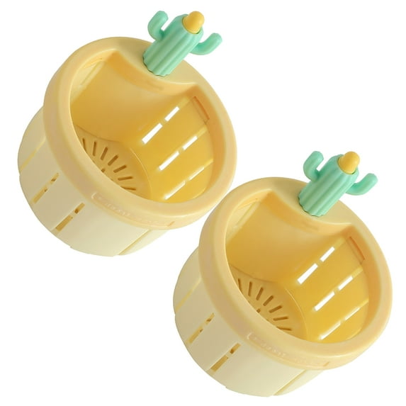 2Pcs Food Waste Catcher Sink Draining Basket Filter Press Release Drain ...
