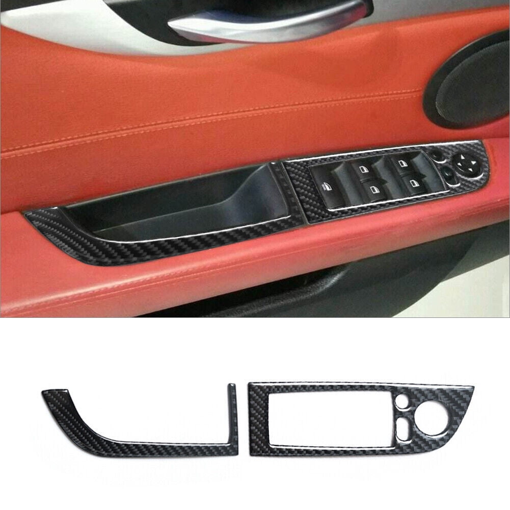 2Pcs For BMW Z4 E89 2009-2016 Carbon Fiber Driver Side Door Control ...