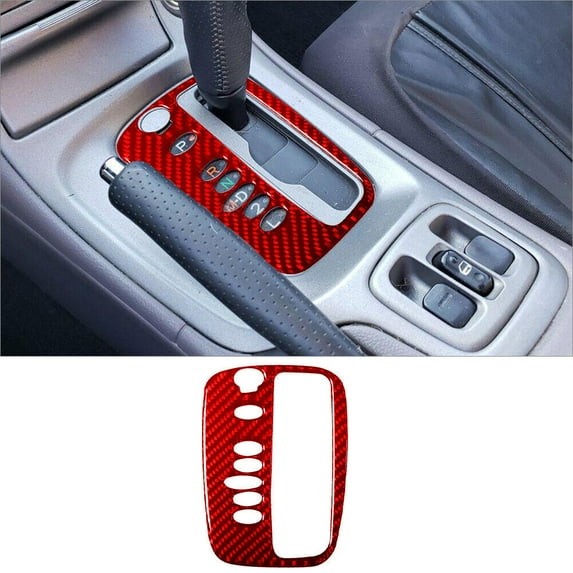 2Pcs For Chrysler 300 05-07 Red Carbon Fiber Interior Rear Door Panel ...