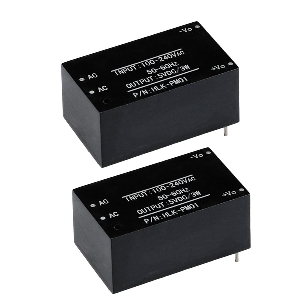 2Pcs For Hlk-Pm01 Power Supply Module Ac Dc 220V To 5V Step-Down Power ...