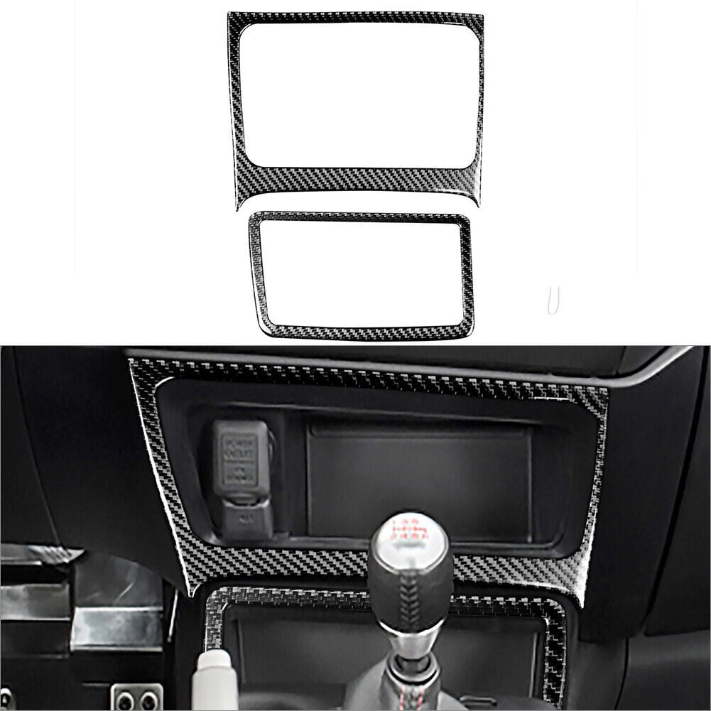 2Pcs For Honda Civic 8th 2006-2011 Carbon Fiber Storage Box Panel Cover ...