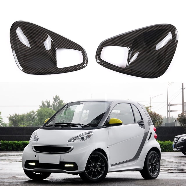 2Pcs For Mercedes-Benz Smart Fortwo 451 2011-2014 Carbon Fiber Look ...
