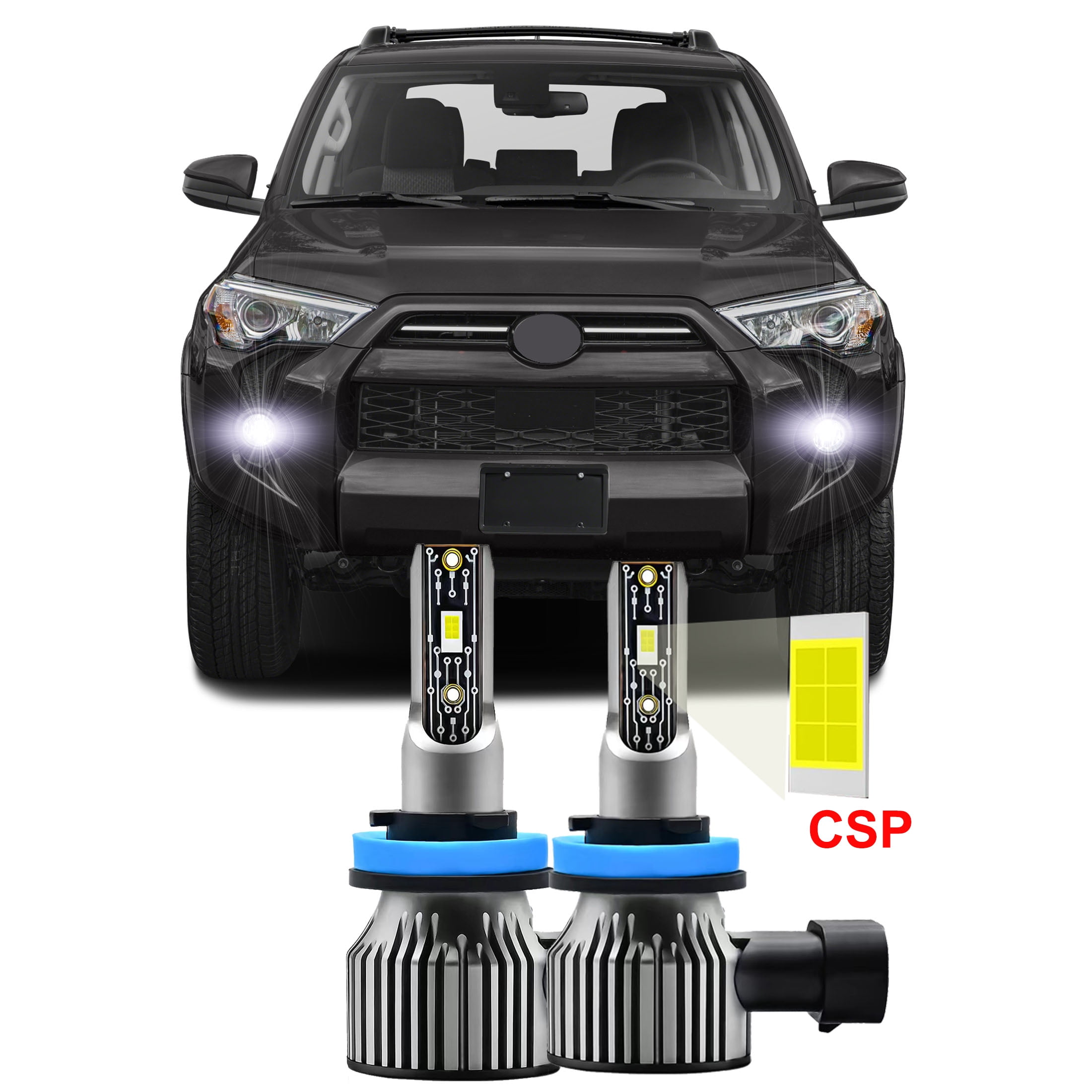 2Pcs For Toyota 4Runner LED Front Fog LED Light Bulbs For Toyota ...