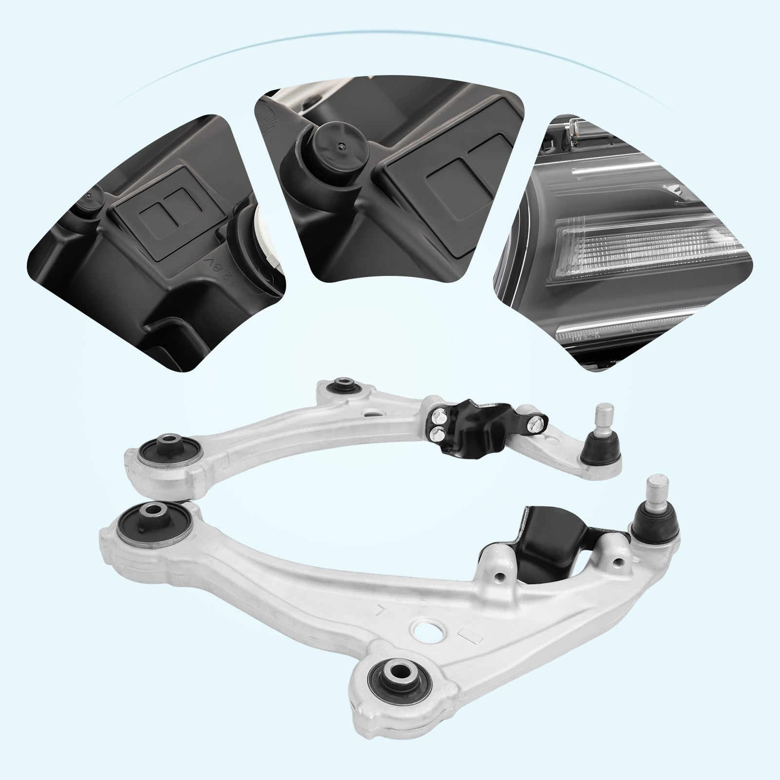 2Pcs Front Lower Control Arms with Ball Joints, 1 Pair Front Lower ...