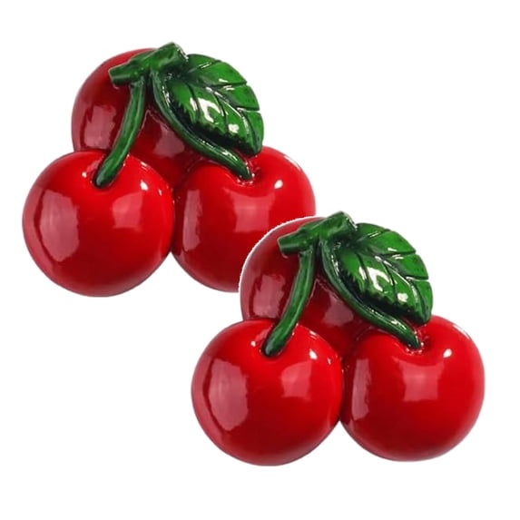 2Pcs Fruit Fridge Magnets, 3D Resin Fruit Fridge Magnets, Funny ...