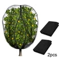 2Pcs Fruit Tree Netting Bags with Zipper Drawstring Fine Mesh Garden ...