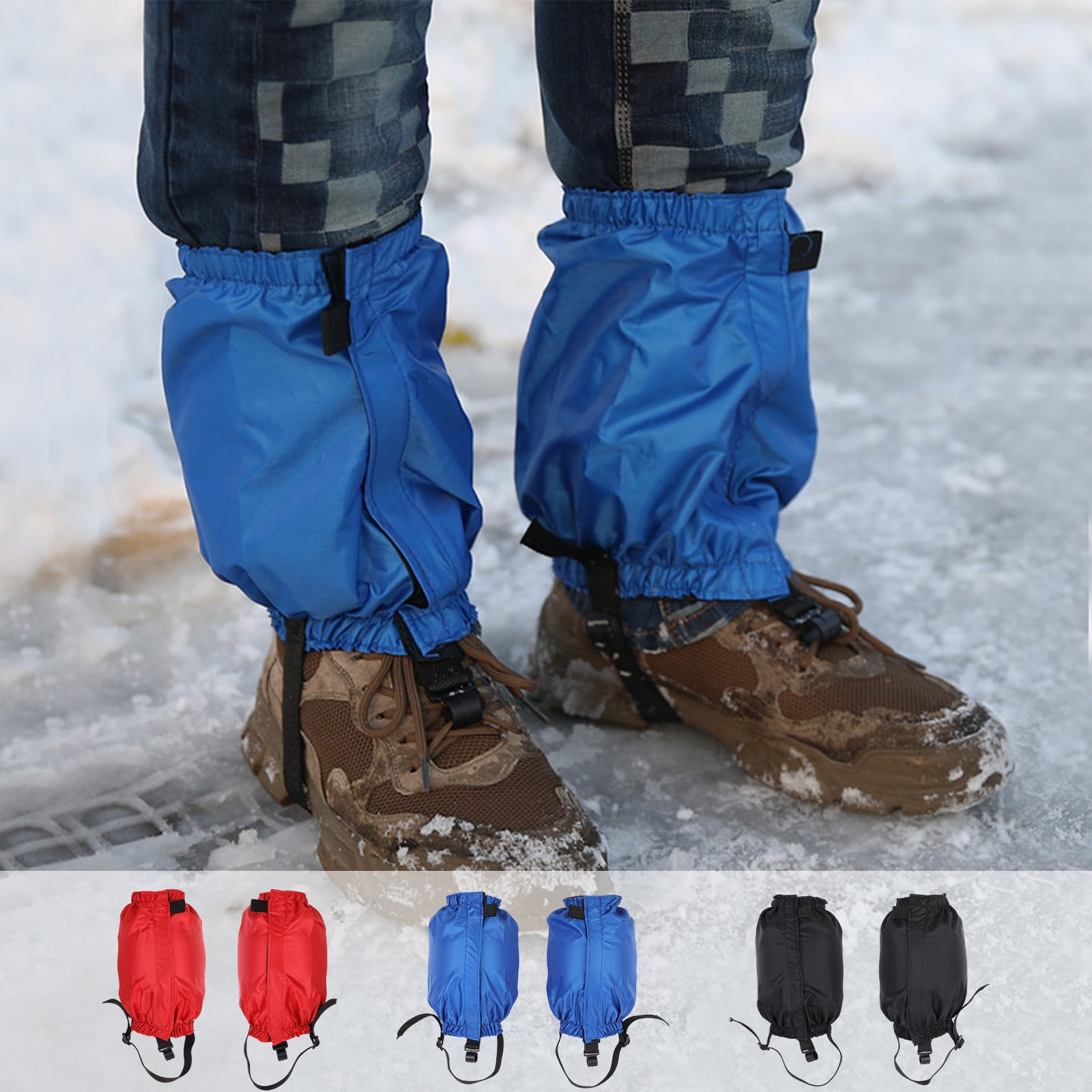 2Pcs Gaiters, Yrmaups Outdoor Short Mountaineering Gaiters, Waterproof ...