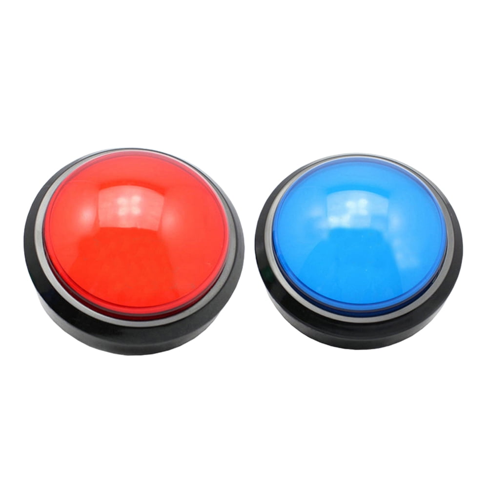 2Pcs Game Answer Buzzer Electronic Responder Toy Digital Responder Big Buttons with Lamp without ...