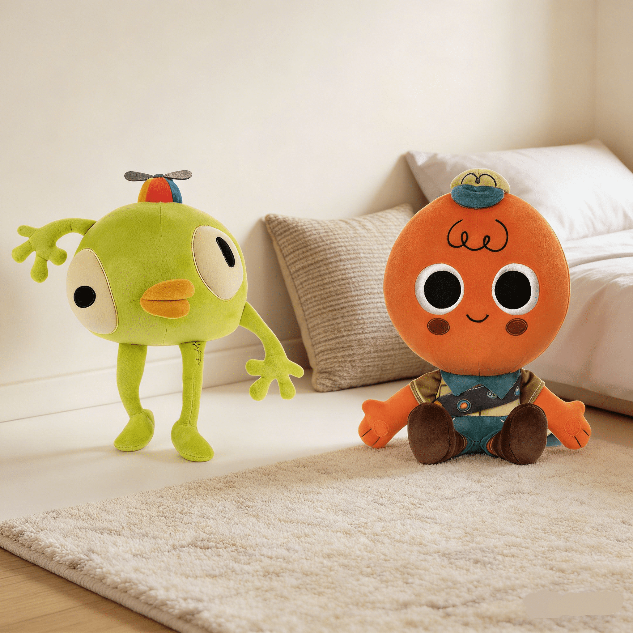 2Pcs Game Peak Stuffed Toys 9.8In Bing Bong & Orange Plush Toy ...