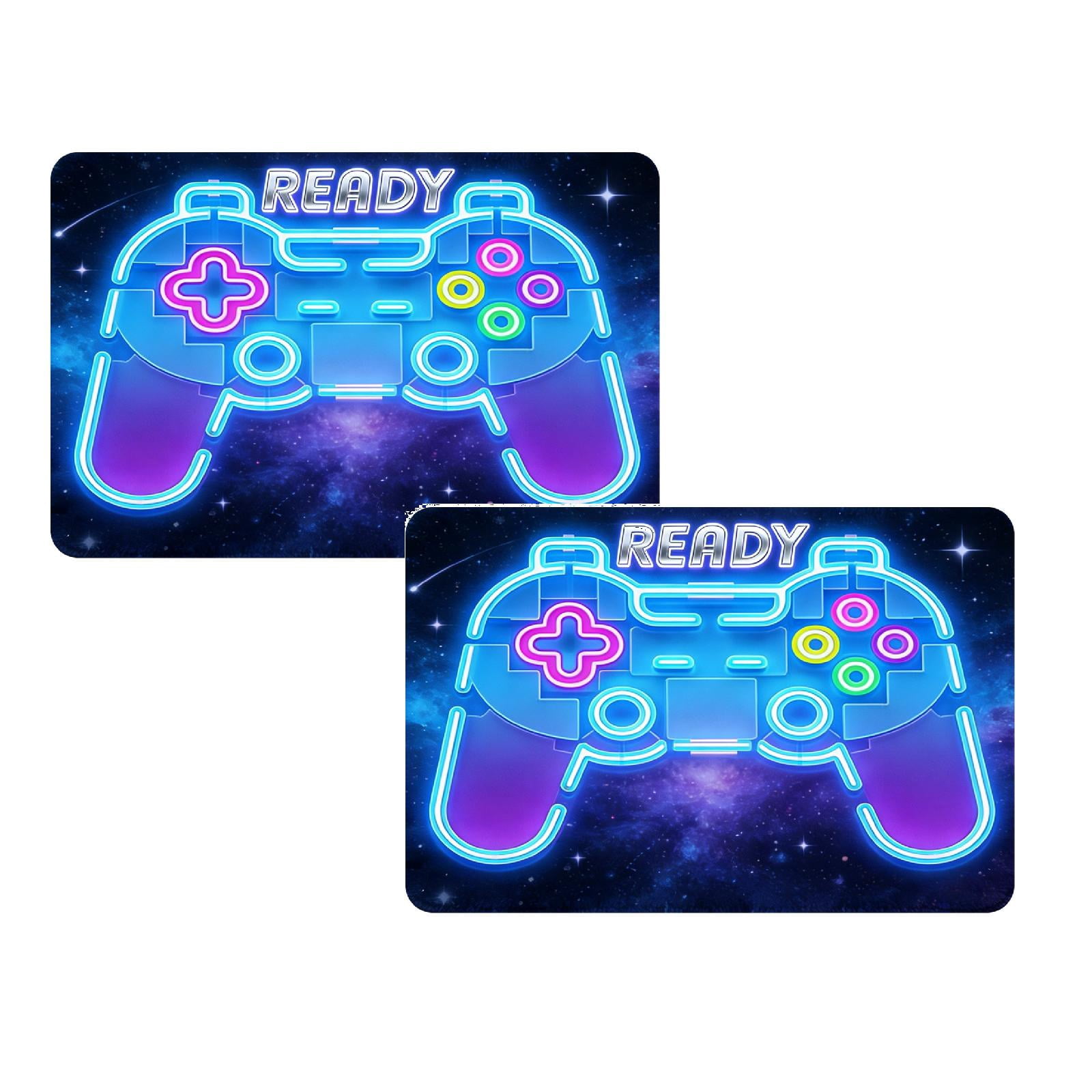 2Pcs Gaming Controller Area Rug – Floor Mat With Game Controller Design ...