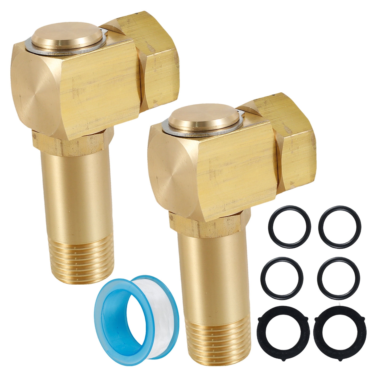 2Pcs Garden Hose Reel Parts Fittings Brass Replacement Part Swivel ...