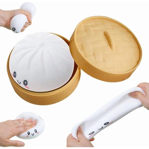 2Pcs Giant Dumpling Squish-y, Large Stress Relief Sensory Ball for ...