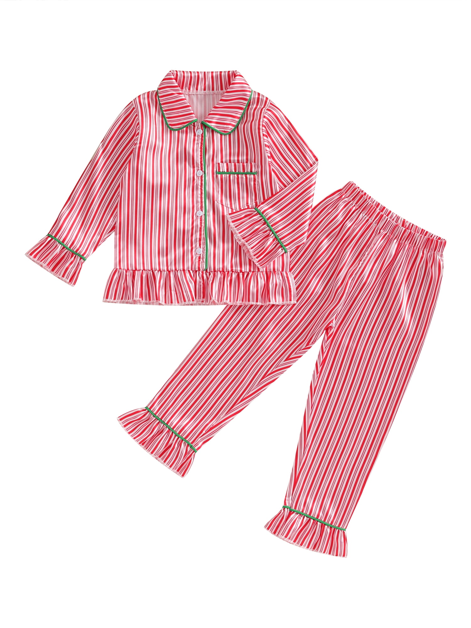 2Pcs Girls' Sleepwear Long Sleeve Cute Nightgown Nightie Fall Pajamas ...