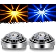 2Pcs Glass Lens Low Profile Watermelon Lights Amber LED Turn Signal ...