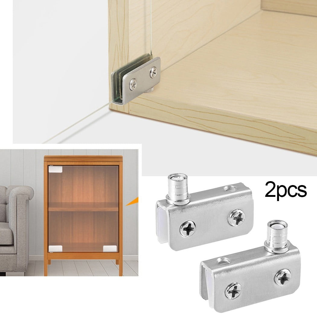 2Pcs Glass Pivot Hinge Rotation Axis Stainless Steel Door Shaft Cabinet ...