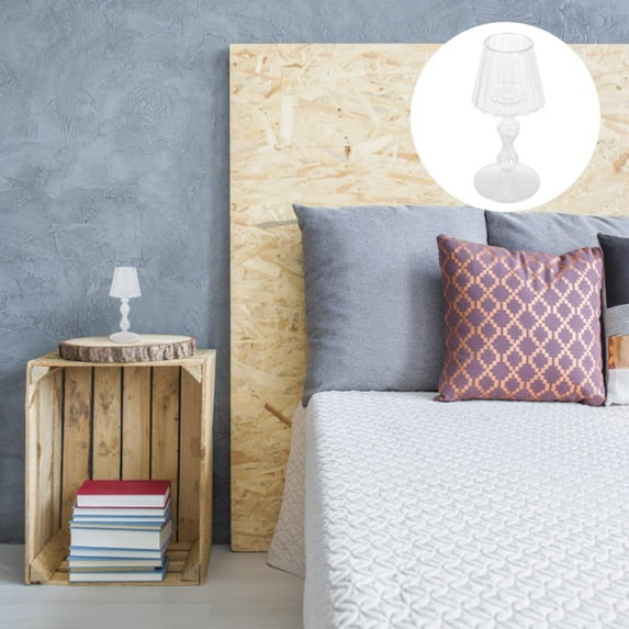 2Pcs Glass Tea Light Candlestick Holder Lamp Shaped Candle Holder ...