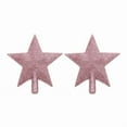 2Pcs Glittering Christmas Tree Topper Stars Unique Star Tree Toppers ...