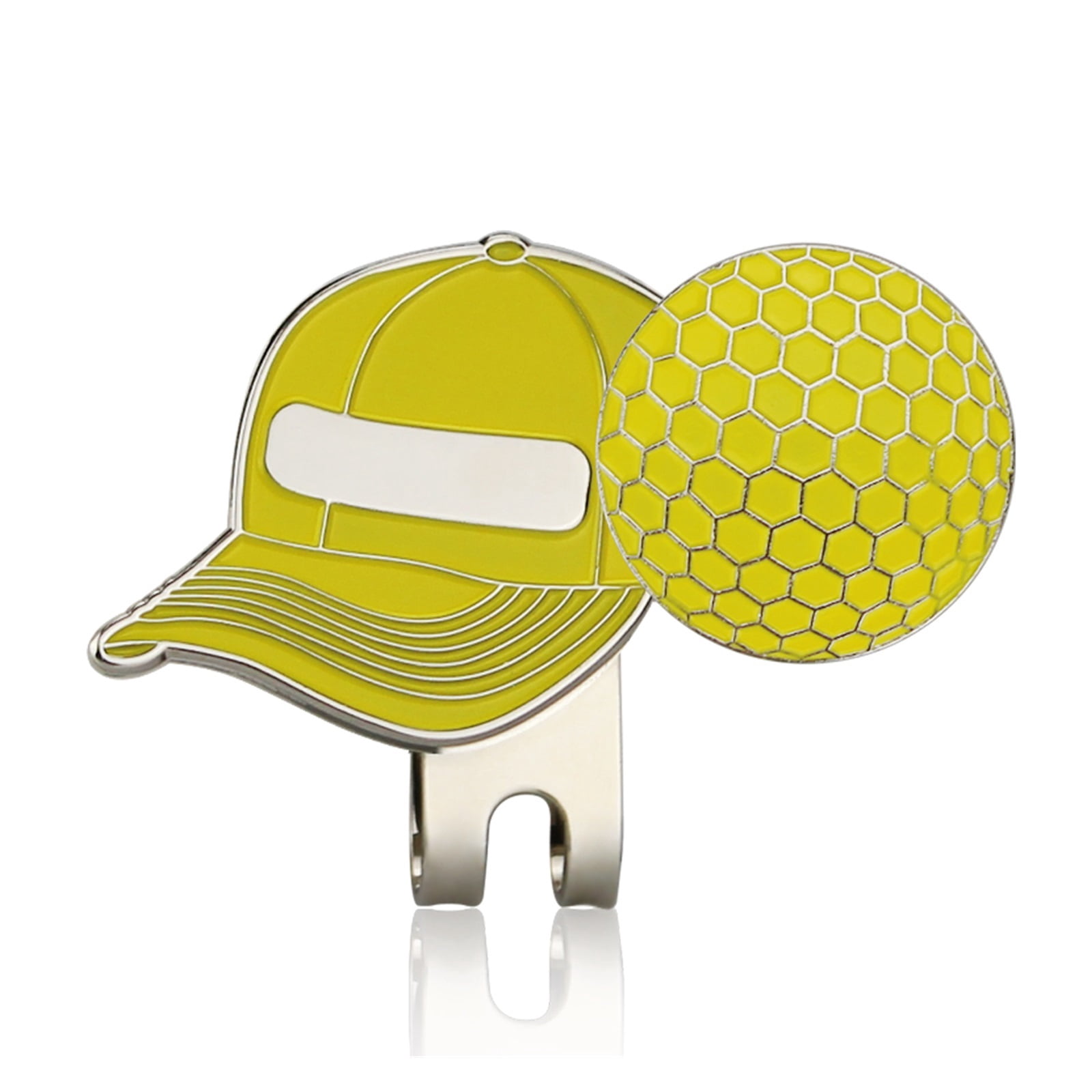 (2Pcs) Golf Ball Mark With Golf Hat Clip Magnetic Alloy Golf Marker Men ...