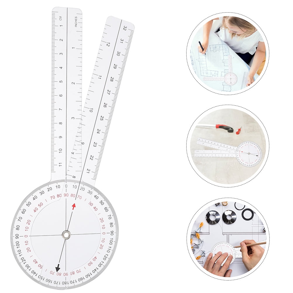 2Pcs Goniometer Protractor Ruler Occupational Medical Ruler Practical ...