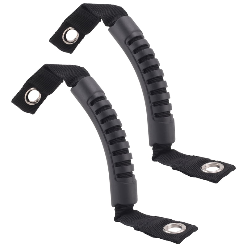 2Pcs Grab Handles Black Rear Seat Safety Grab Padded Roll Bars for JK ...