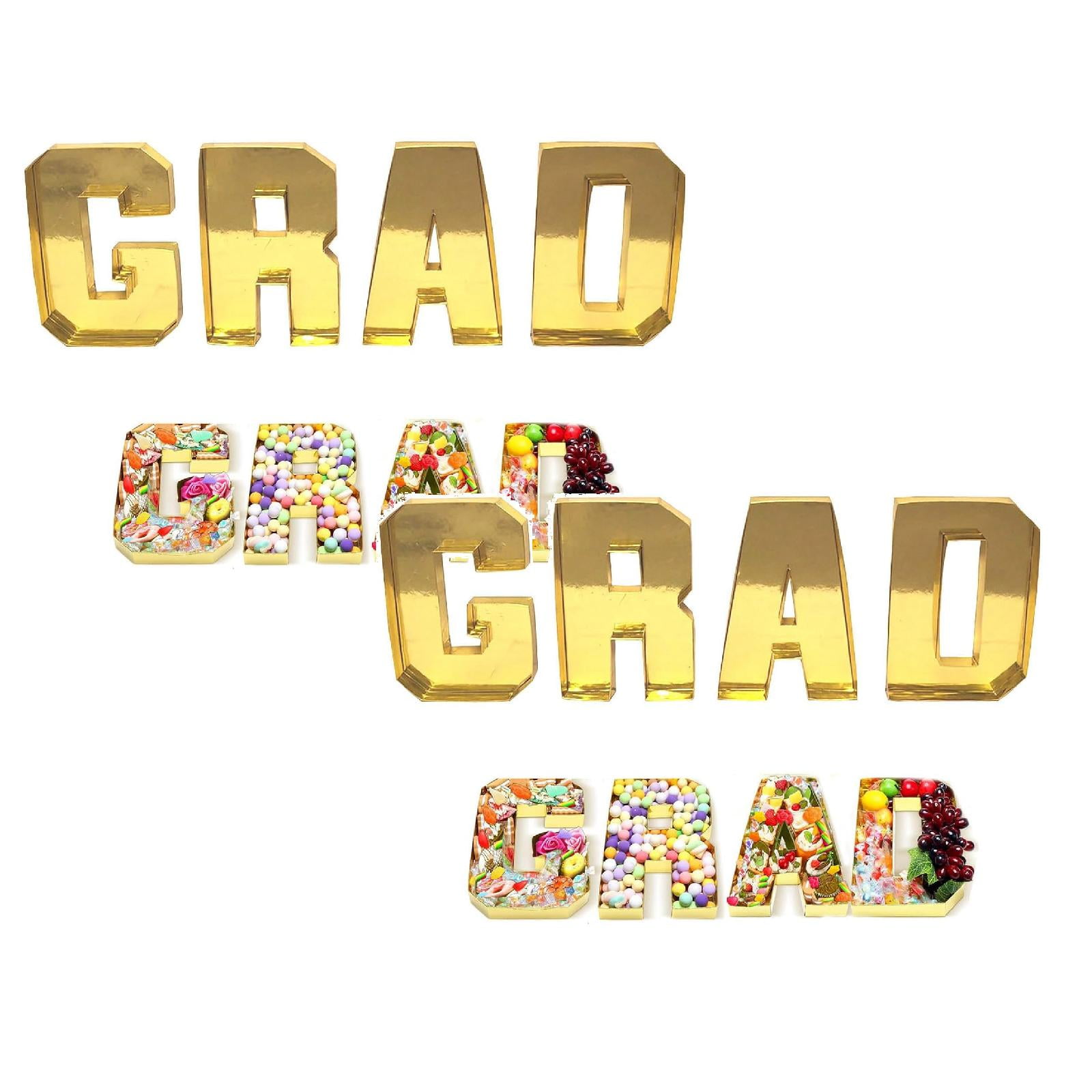 2Pcs Grad Fillable Graduation Cardboard Number For Charcuterie Fillable ...