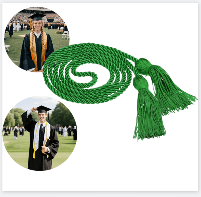 2Pcs Graduation Cord, Graduation Honor Cords Rayon Braided Tassel Cord ...