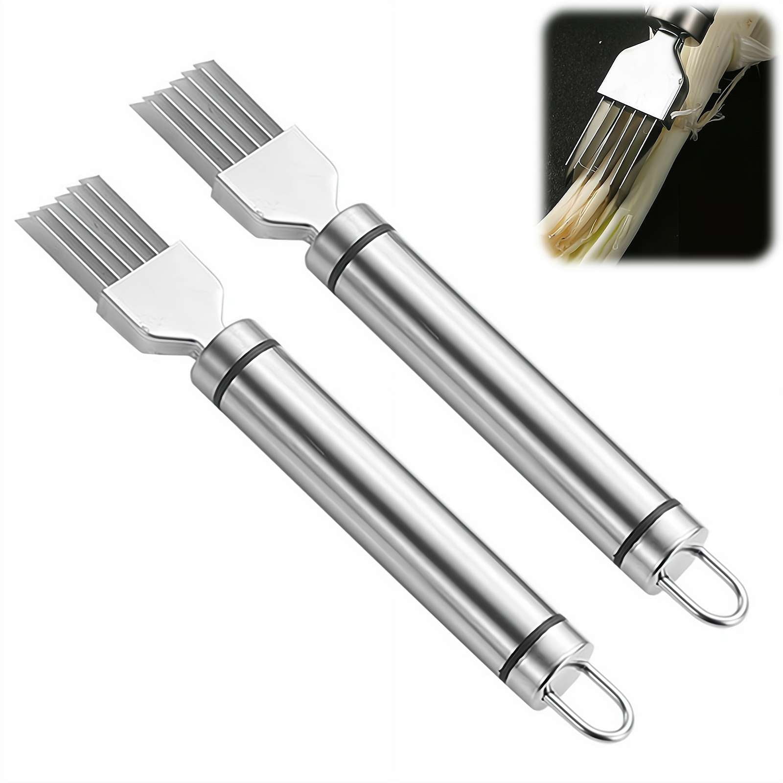 2Pcs Green Onion Knife,2025 New Stainless Steel Shred Silk The Knife ...