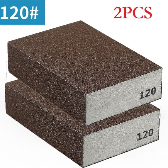 2Pcs Grit 60-320# Wall Grinding Sponge Sand Block Sandpaper Craft Model ...