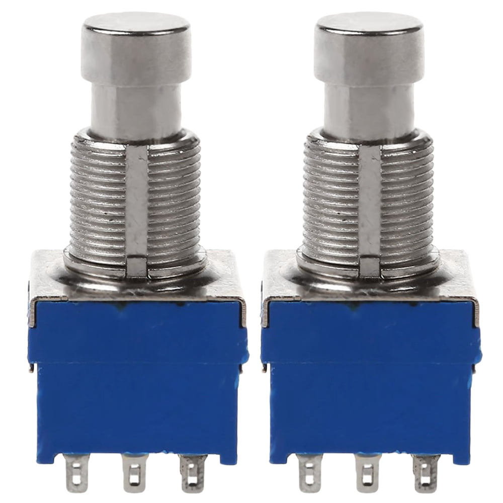 2Pcs Guitar Effect Switches 9-Pin Guitar Effects Pedal Box Stomp Foot ...