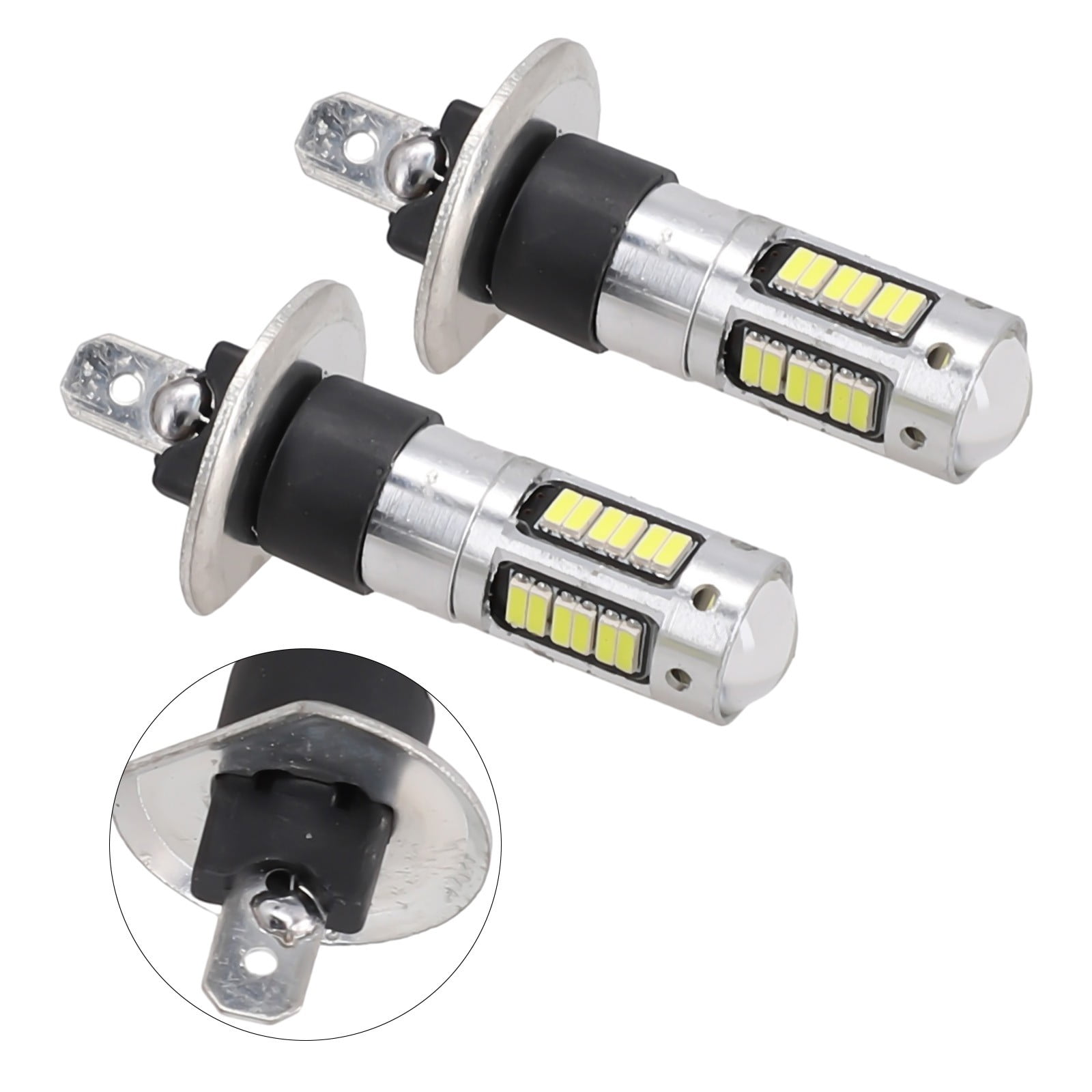 2Pcs H1 LED Fog Light Lamp Car Headlight Kit High-Beam Bulbs HID 6000K ...