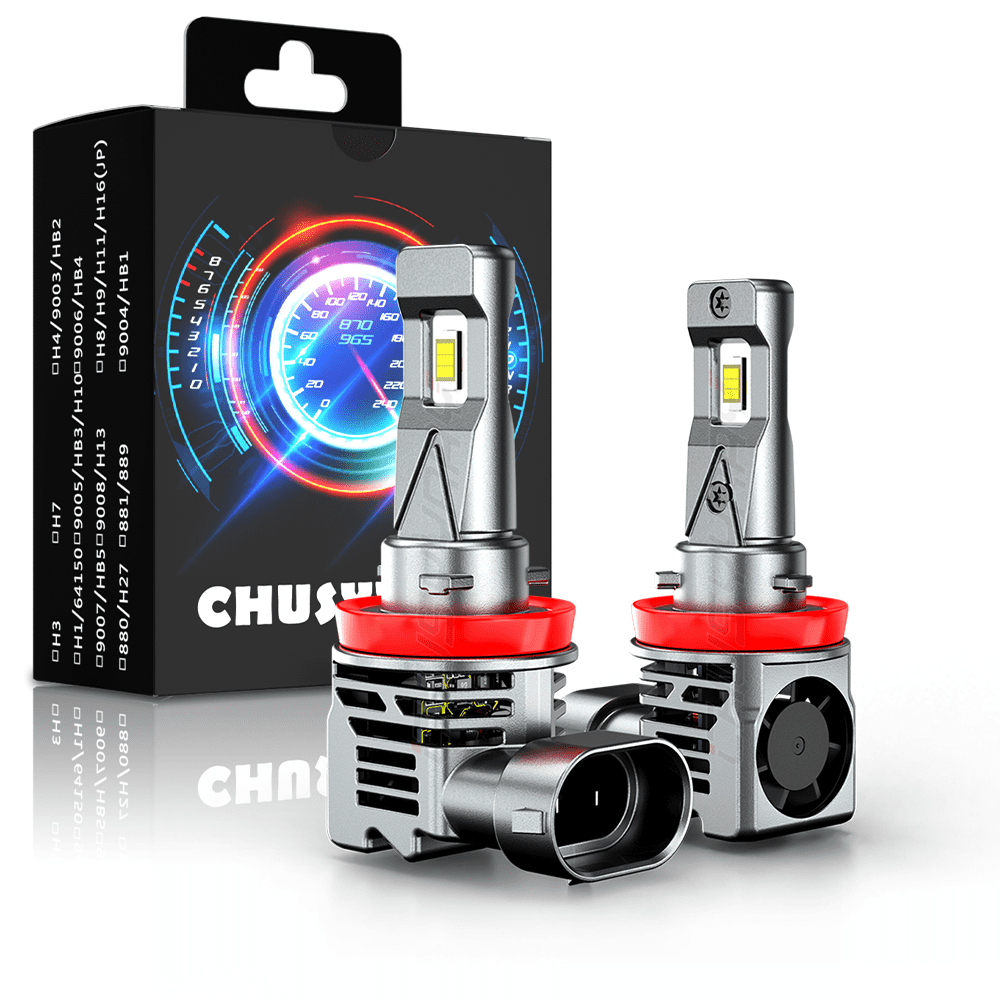2Pcs H11 LED Headlight Conversion Kit H8 H9 High Low Beam Bulb Super ...
