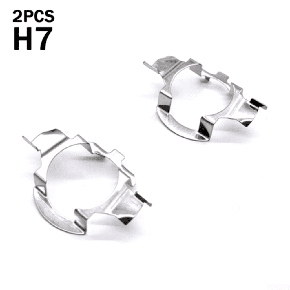 2Pcs H7 LED Headlight Bulb Base Holder Adapter Socket Retainer Clips ...
