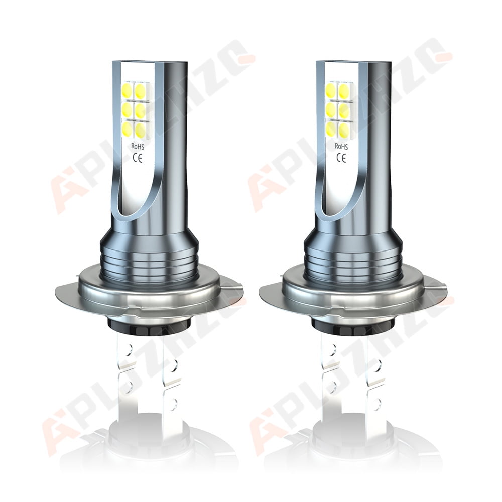 2Pcs H7 LED Headlight Bulbs Conversion Kit High Low Beam Fog Light ...