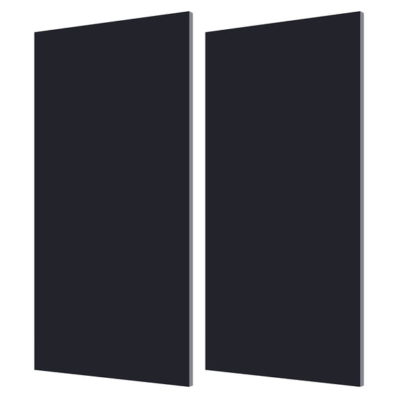 2Pcs HDPE Plastic Sheet 1/4 Inch Thick Black High Density Polyethylene ...
