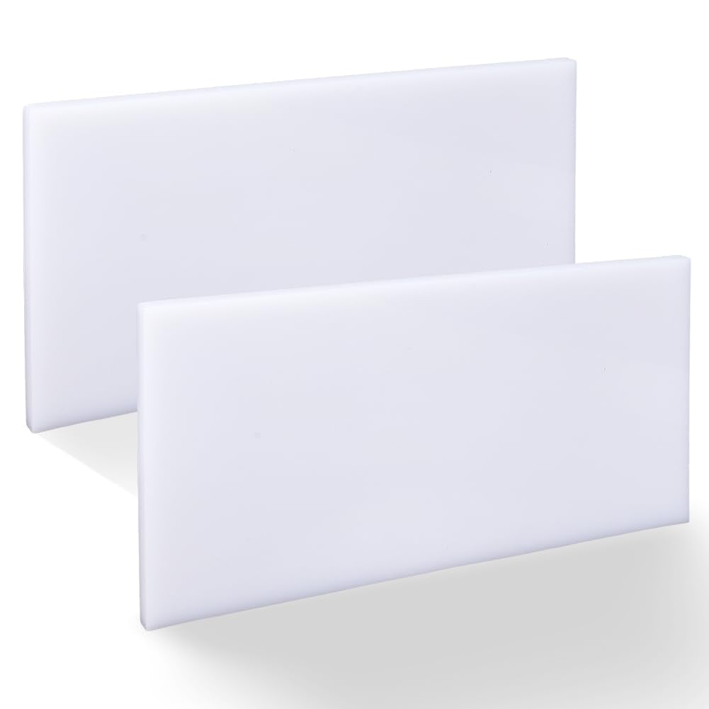2Pcs HDPE Plastic Sheet High Density Polyethylene Sheet 0.33" Thick ...
