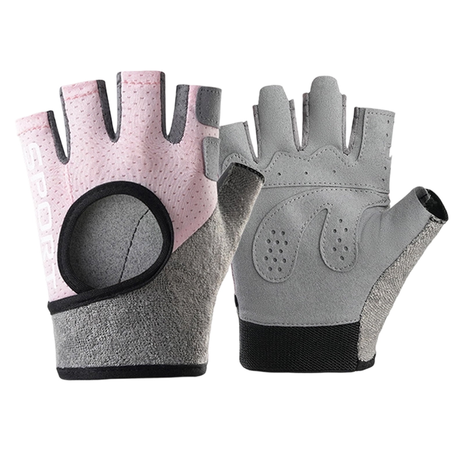 2Pcs Half Finger Biking Gloves Moutain Bike Glove Antislip Shock-Absorb ...