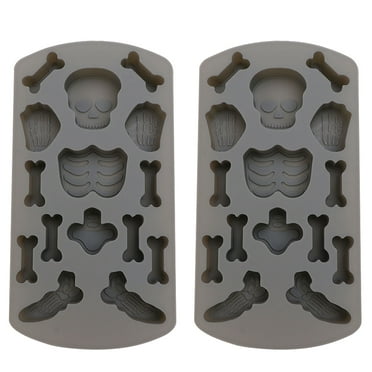 Large Skull Cake Pan Silicone Molds, 6 Cavity Halloween Skull ...