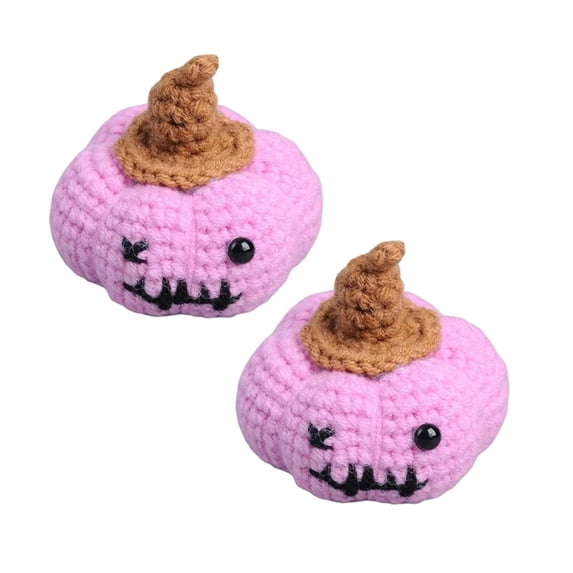 2Pcs Halloween Decorations Knitted Halloween Desktop Ornament Home ...