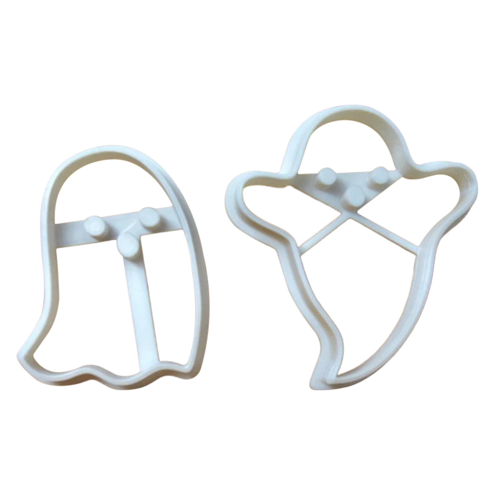 2Pcs Halloween Ghost Cookie Cutters Food-Grade Easy to Use for Biscuits ...